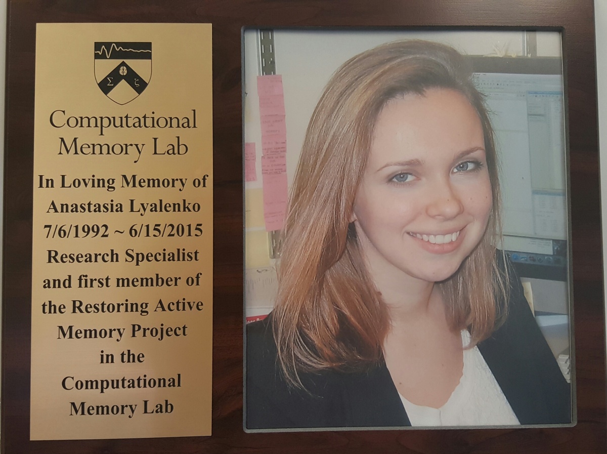 Anastasia Lyalenko Memorial Fund - Computational Memory Lab